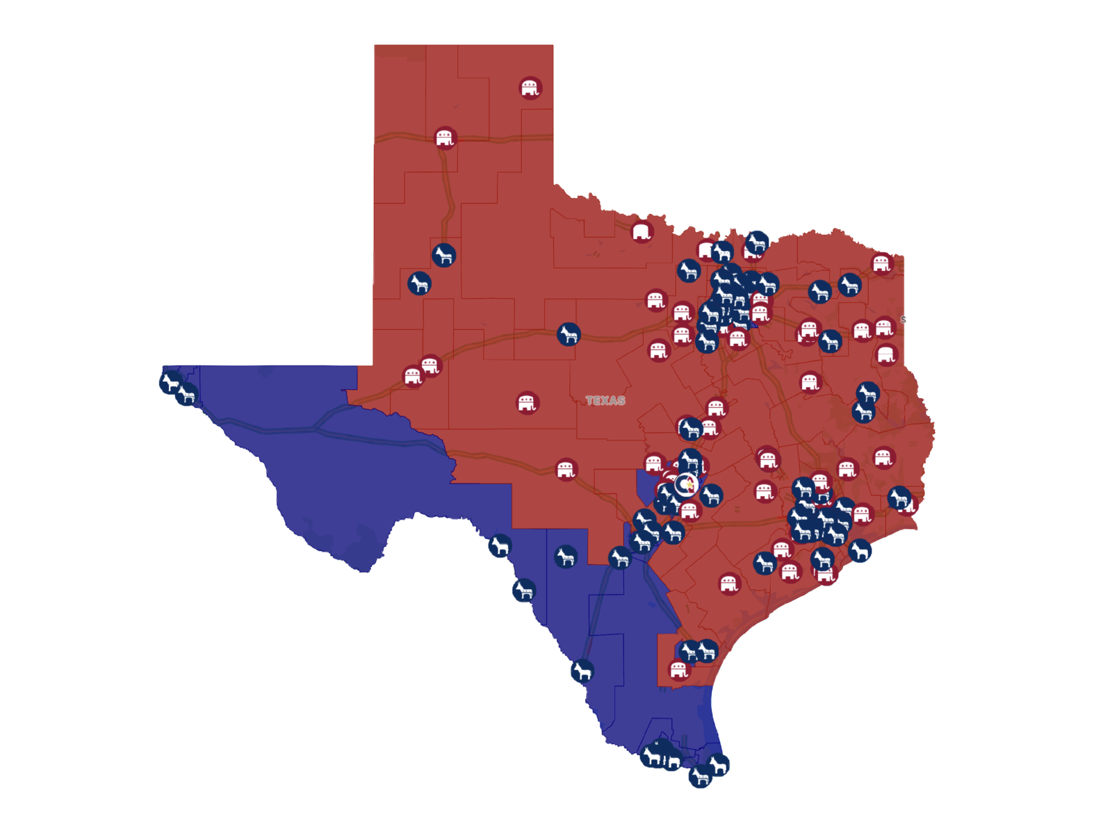 Texas Election Tracking Maps | Caddo Associates